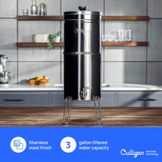 Culligan 3 gallon gravity countertop water filter system with MaxClear ...
